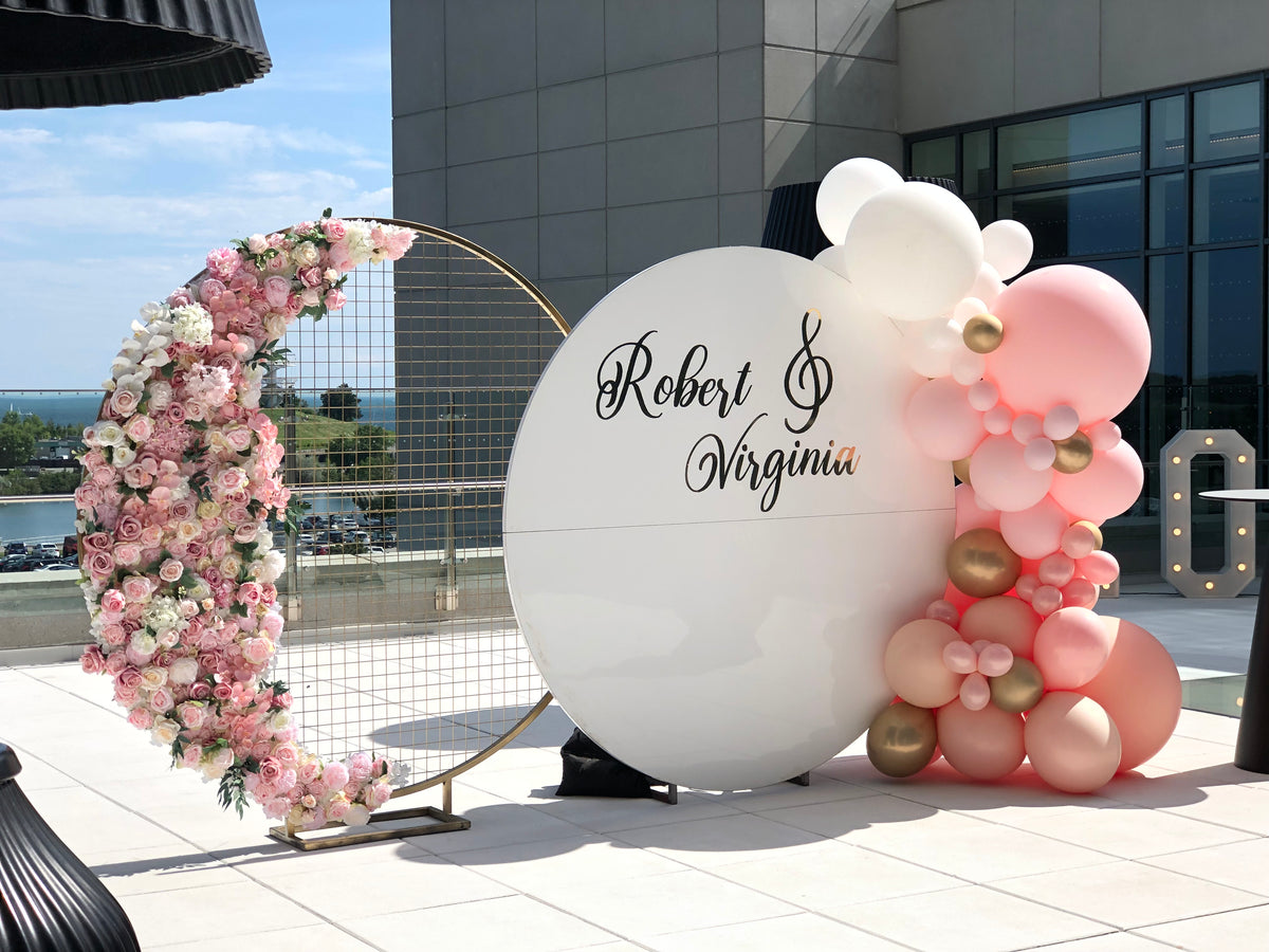 White Acrylic Arch Backdrop - The Sweetest Thing Confection Premium ...